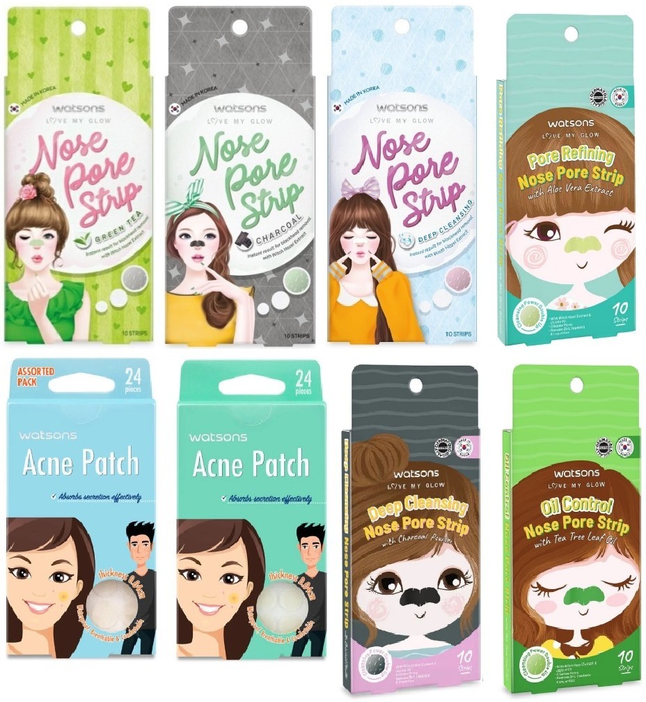 Watsons Watson Nose Pore Strips Green Tea Charcoal Deep Cleansing 10s ...
