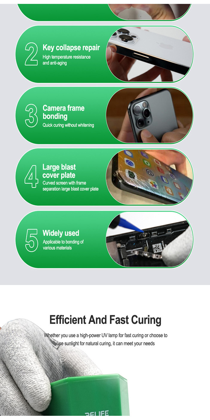 Relife RL-035D mobile phone repair middle frame broken button collapse ...