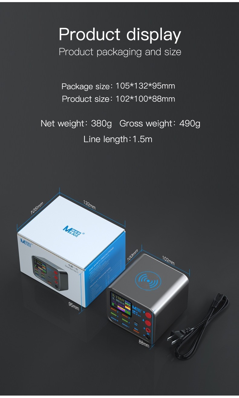 MaAnt Multi-function 8-port Charger LCD Digital Display Speed Short ...
