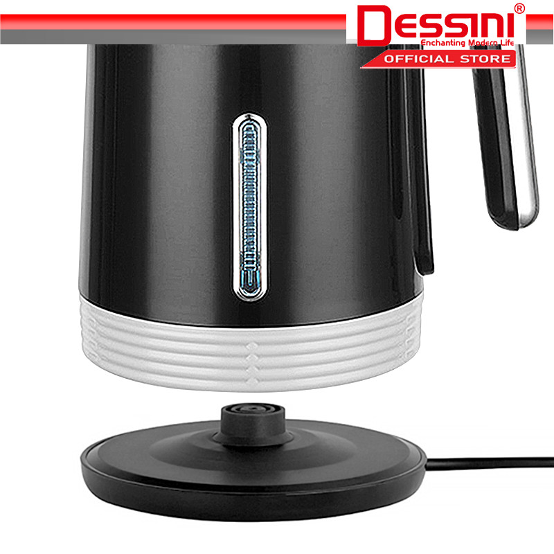 DESSINI ITALY 2.5L Stainless Steel Electric Kettle Automatic Cut Off ...