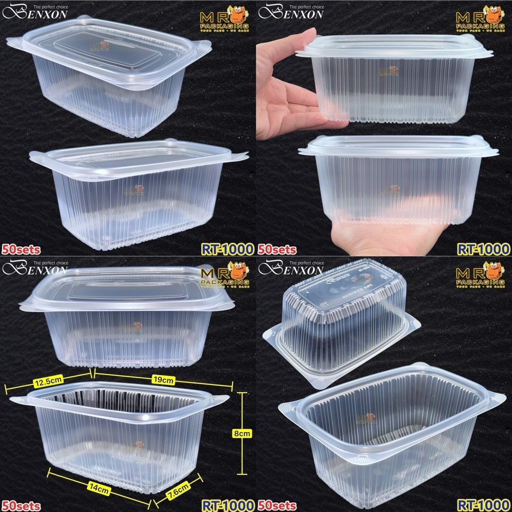 Benxon RT-750 RT-1000 Rectangular Container & Lid ( 50sets± ...