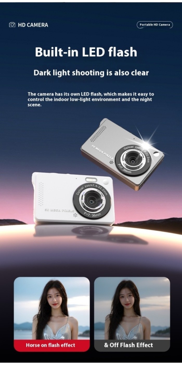Student Party Digital Camera Beauty Camera Retro HD Portable Kids ...