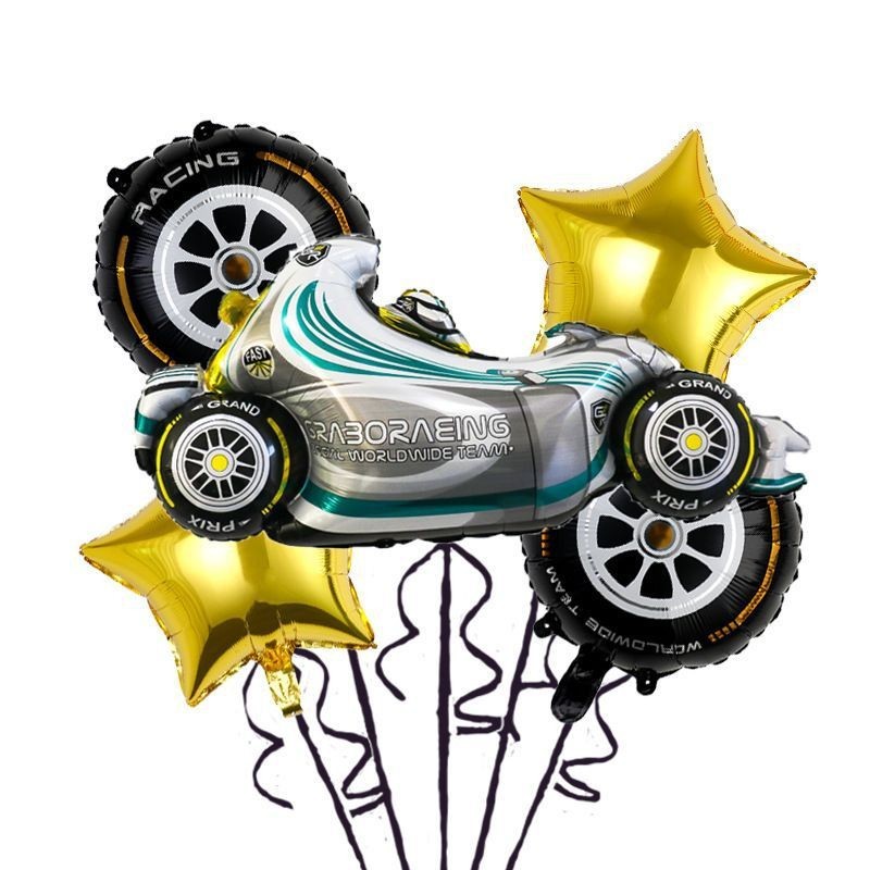 5-piece set of 12 inches New Racing Motorcycle Theme Aluminum Film ...