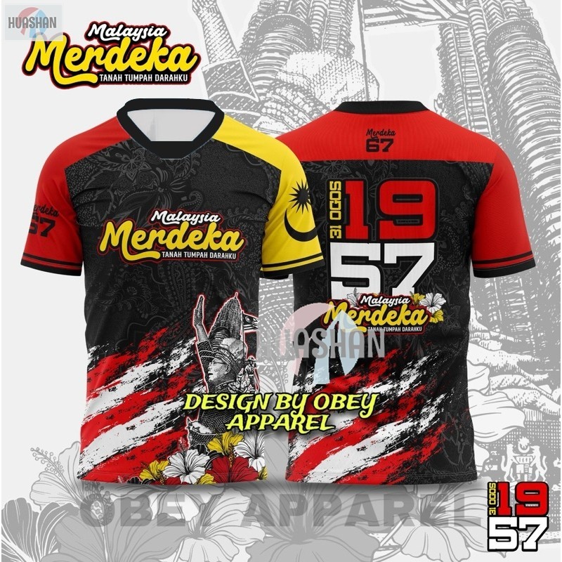 Malaysia Merdeka 2024 My Blood Surface Land Sublimation Tshirt Merdeka ...