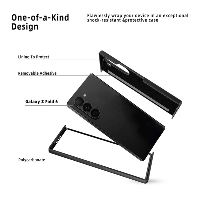 Slim Skin Feel Oil Spray Folding Case Samsung Galaxy Z Fold 6 Z Fold 5 ...