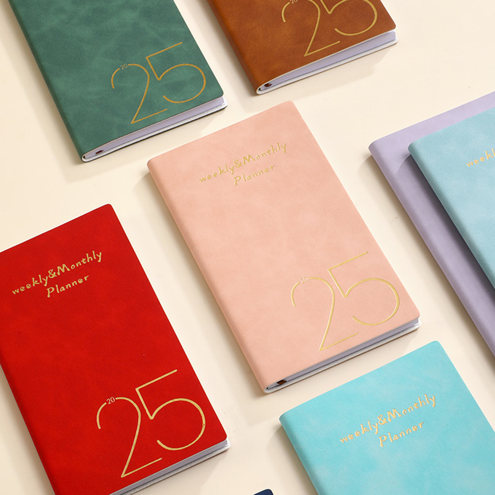 2025 English Notebook 365 Days Portable Pocket Notepad Daily Weekly ...