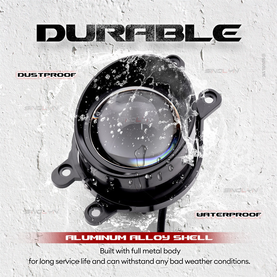 3 Inch LED Fog Lamp Projector Lens H11 For Perodua Myvi Lagi Best / Ezi ...