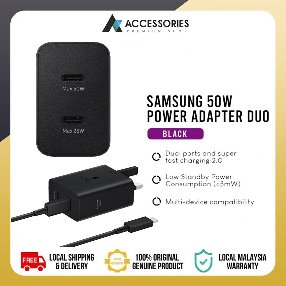 Samsung Charger Adapter 50W 50watt Super Fast Charging Power Adapter ...