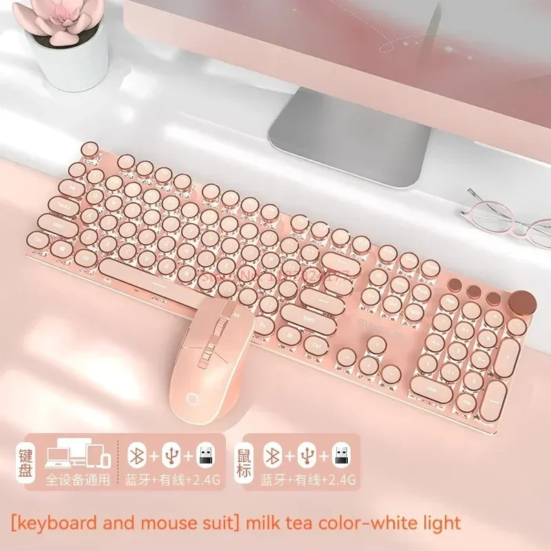 EWEADN V20 Frontrunner wireless Mechanical Keyboard and Mouse Set Punk ...
