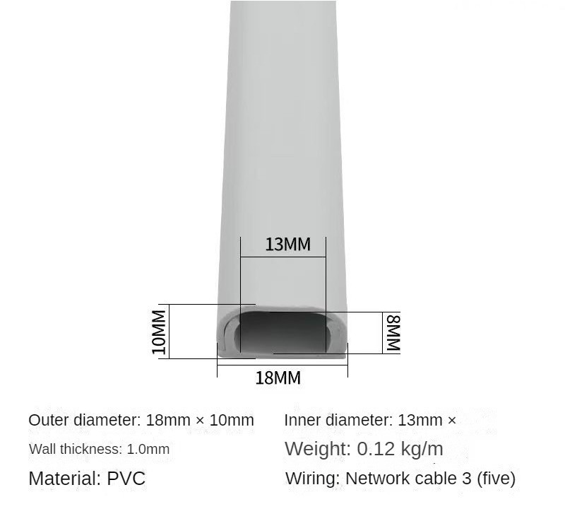 Pvc square groove surface mounted trough wall self-adhesive invisible ...