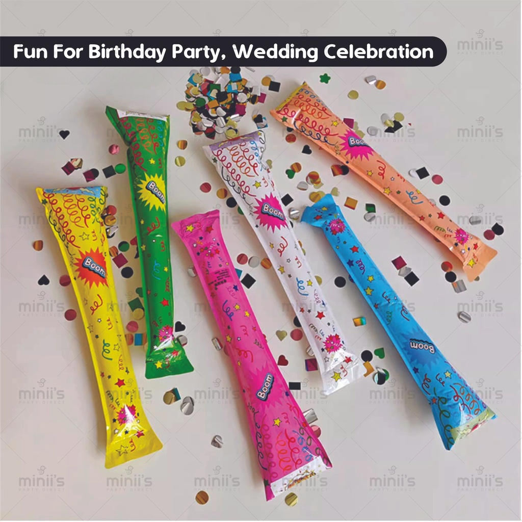 MINIIS Party Popper Confetti Popper Handheld Stick Birthday Popper ...
