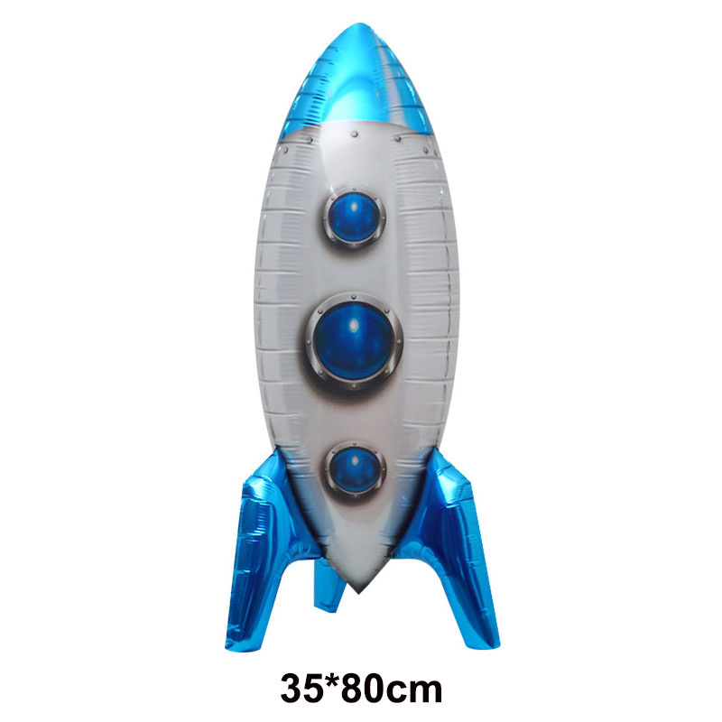 Jomparty 3D Astro Astronaut Foil Rocket Balloons Space For Boy Kids ...