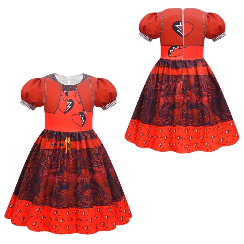 Descendants 4 Red Cosplay Costume for Kids The Rise of Red Chloe ...