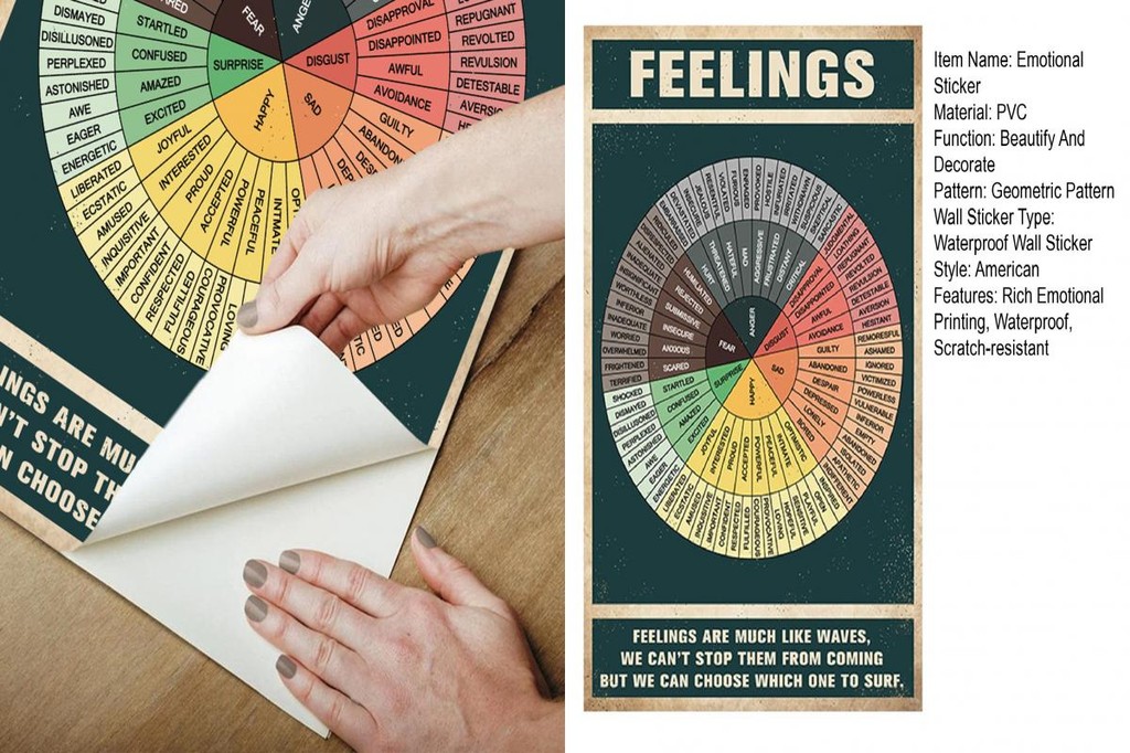seedeal Emotion Sticker Pack Emotion Sensing Wheel Stickers Emotion ...