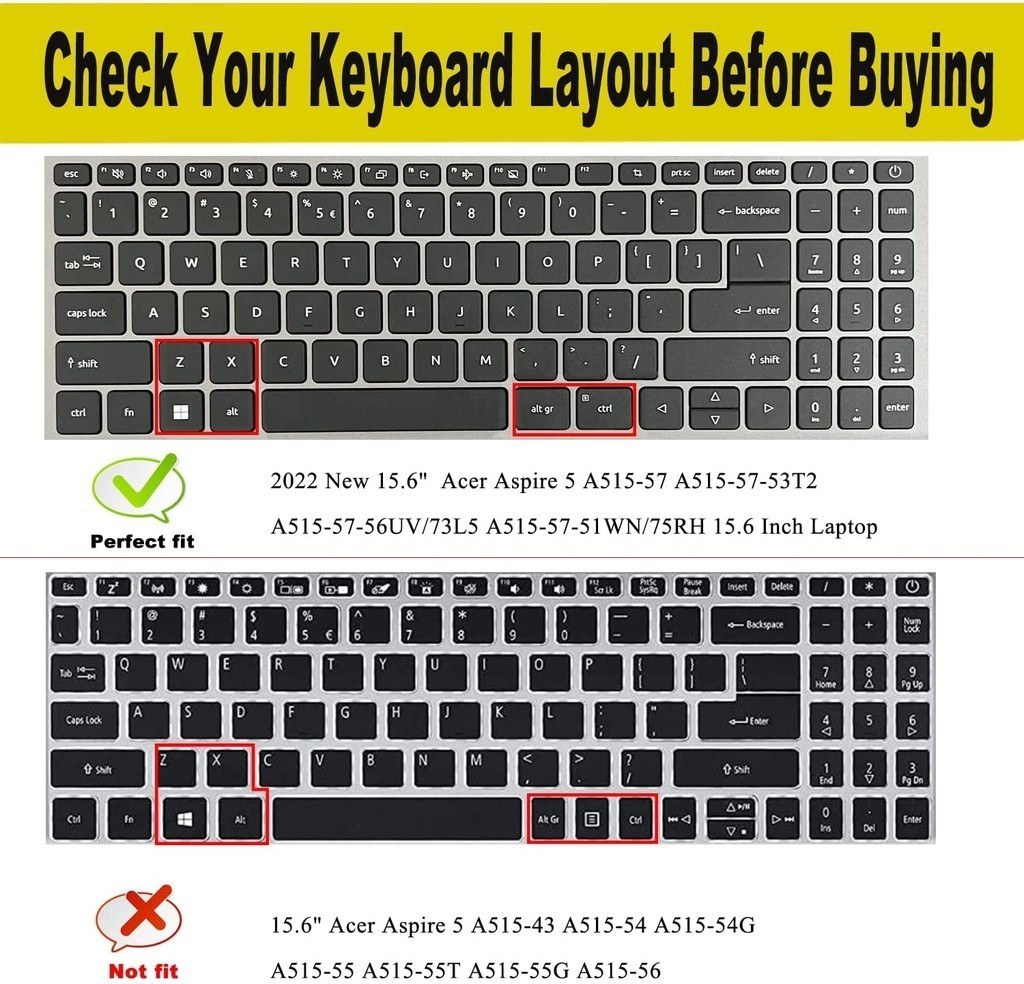 For Acer Nitro V 15 2024 2023 15.6 inch Nitro V 15 ANV15-51-99VQ 53DG ...