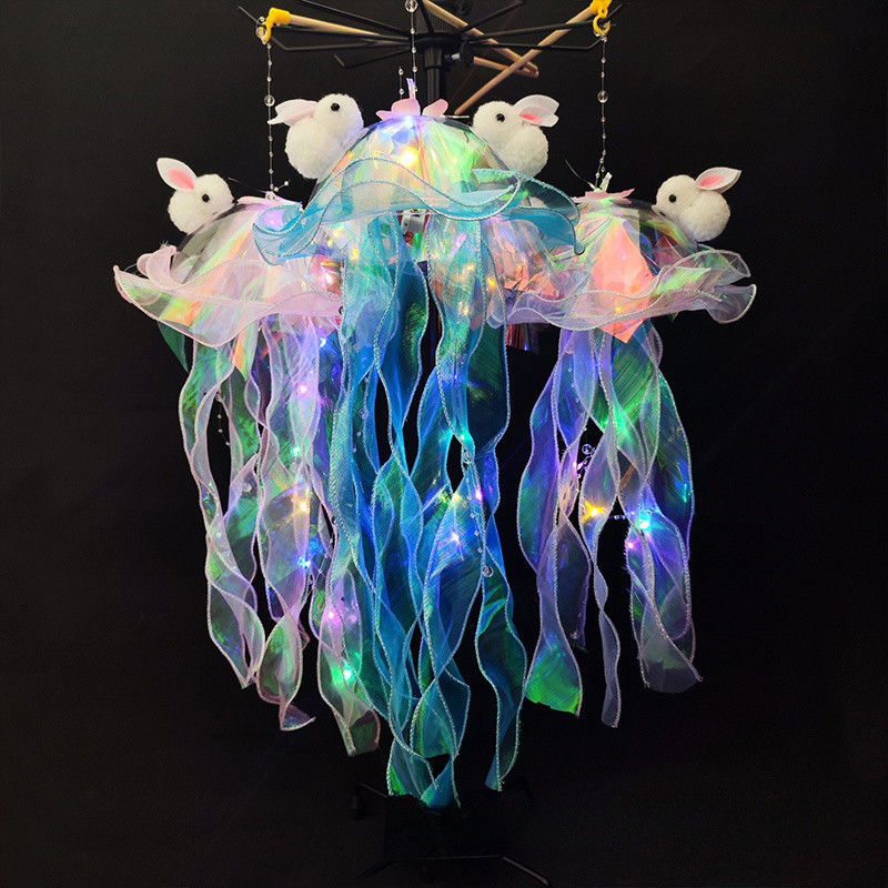 2026 Jellyfish Rabbit Lantern Kits Diy Handheld Lanterns Mid-Autumn ...