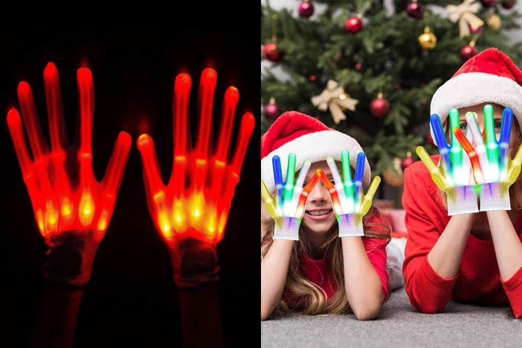 surpriseprice| Glow the Dark Skeleton Gloves Skeleton Hand Bone Glow ...