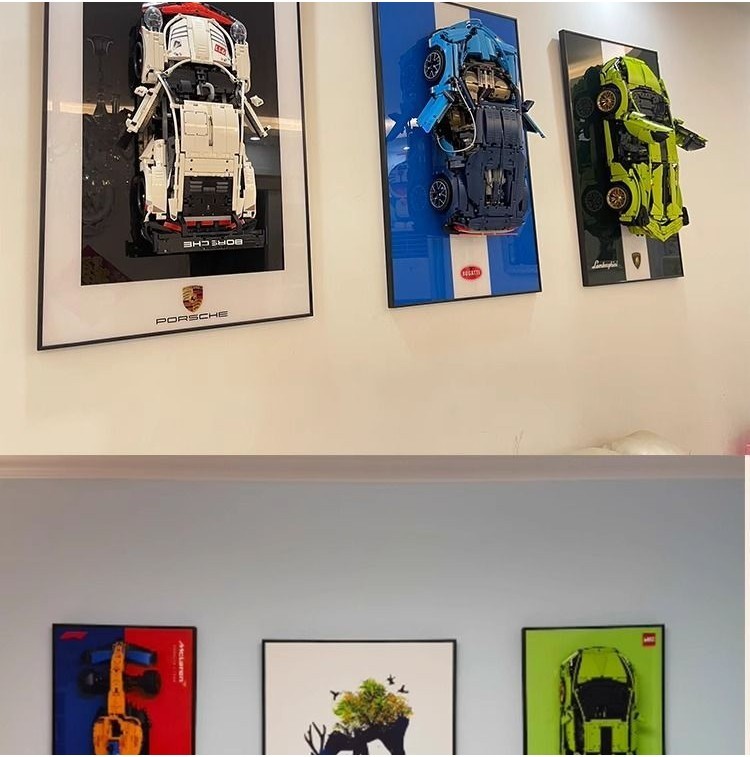 Serasi dengan blok bangunan Lego Wall Display Photo Frame Porsche 911 ...