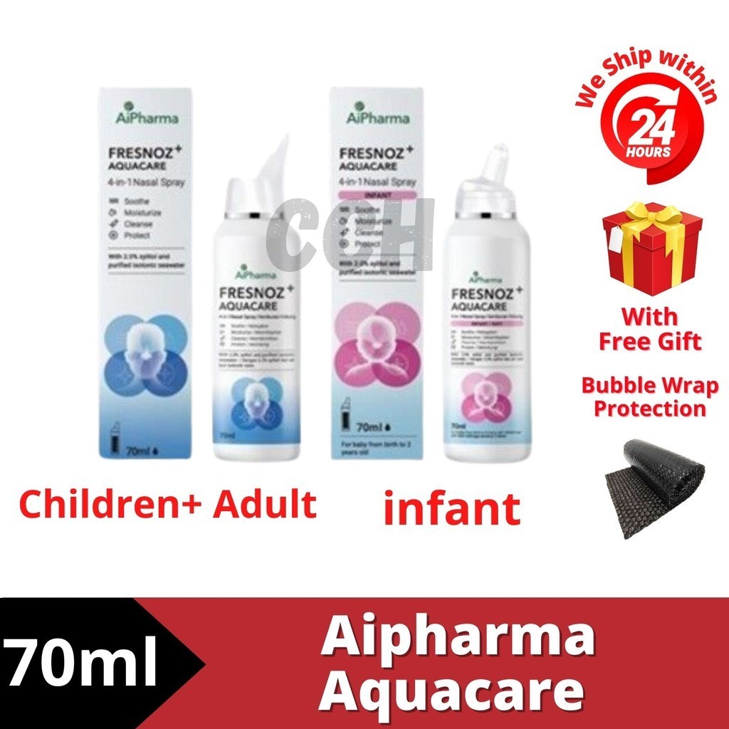 Aipharma Fresnoz+ Aquacare 4-in-1 Nasal Spray - 70ml (Infant / Children ...