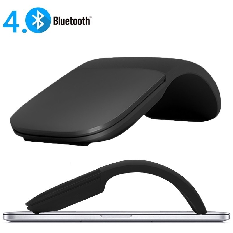 Foldable Silent Bluetooth Mouse Wireless Arc Touch Roller Mice Ultra ...