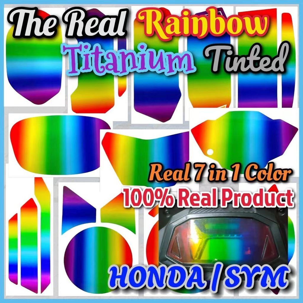 Real Titanium Rainbow Meter Tinted HONDA EX5 110 WAVE ALPHA DASH 125 ...