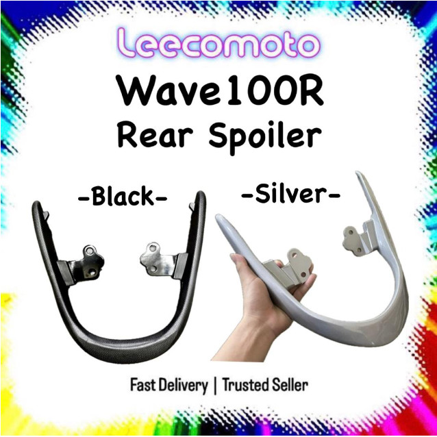 Honda Wave100R Wave 100R Rear Handle Spoiler Seat Bar - Black Hitam ...