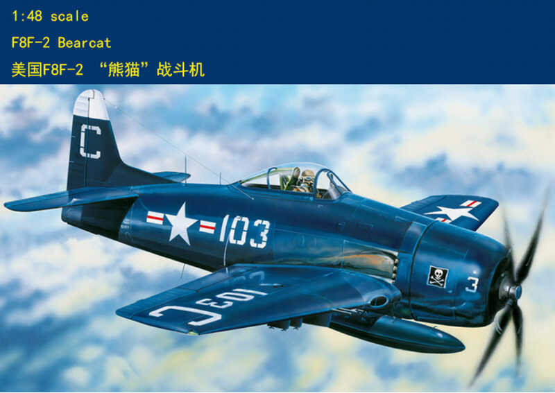 Hobby - 80358 1/48 Plane US F8f-2 Bearcat Fighter Bomber Aircraft ...