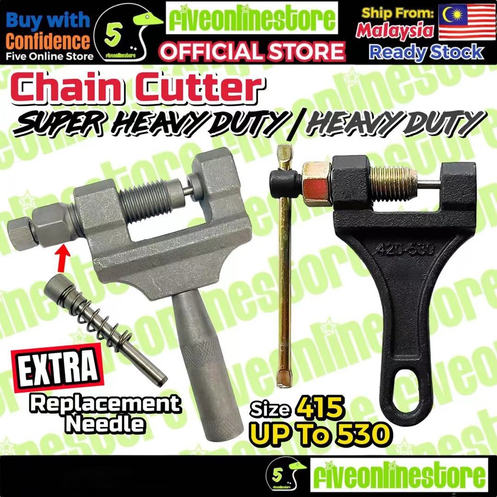 Heavy Duty Motorcycle Chain Cutter 415 420 428 up to 530 adjustable ...