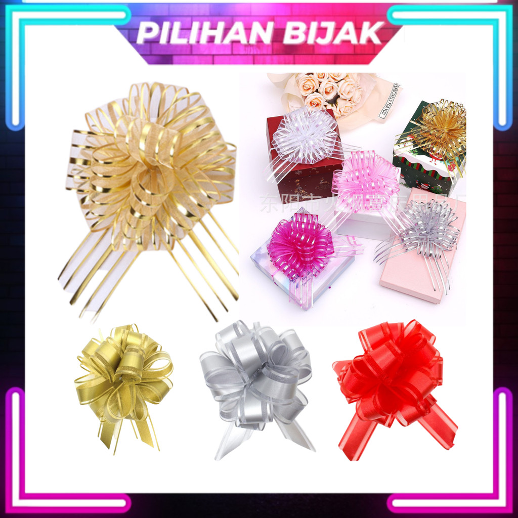 [1pc] 50mm Handmade Pull Ribbon Flower Ball Birthday Wedding Car Party ...