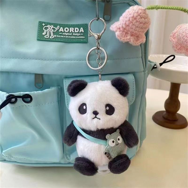 Cartoon Dudu Pandas Key Chain Cute Plush Dolls Keyring Fashionable Soft ...