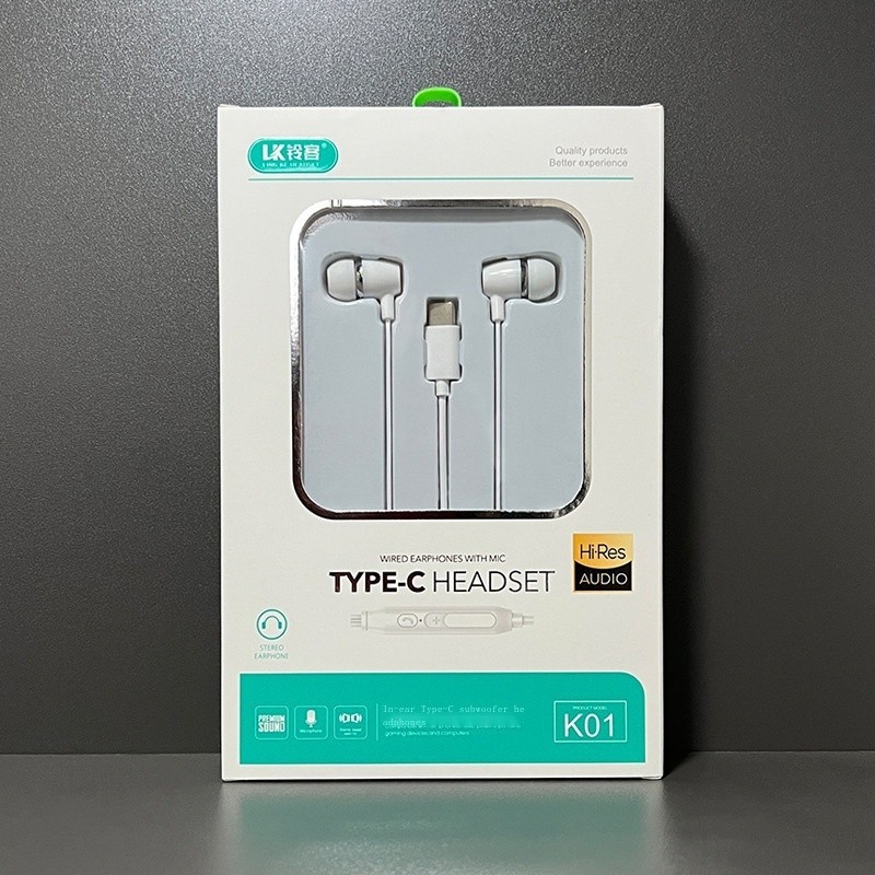 Ringko K01 digital chip Type-C headset suitable for wired calls Xiaomi ...