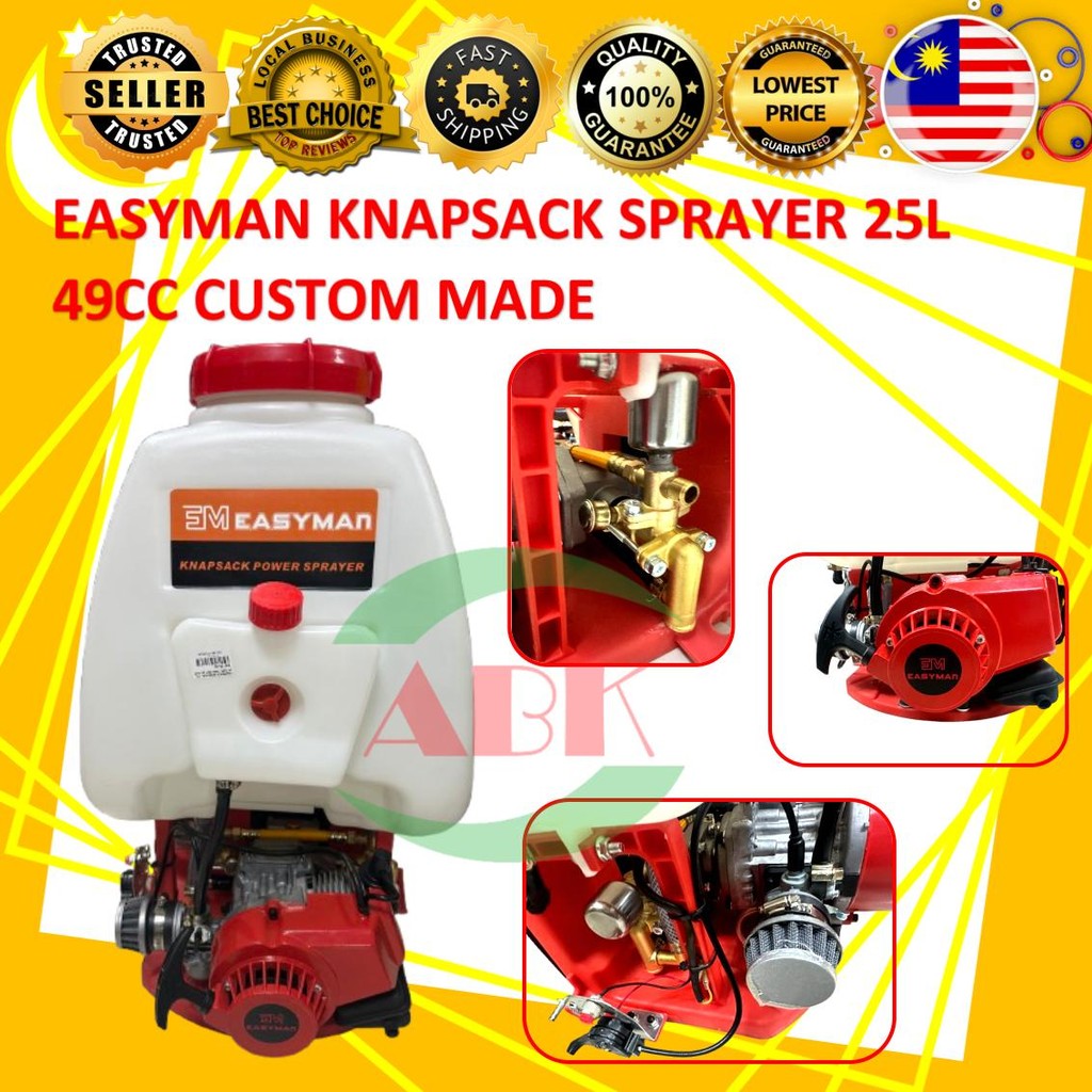 EASYMAN KNAPSACK SPRAYER 49CC 20L TANK PAM RACUN SIAM CUSTOM PASANG | Shopee Malaysia