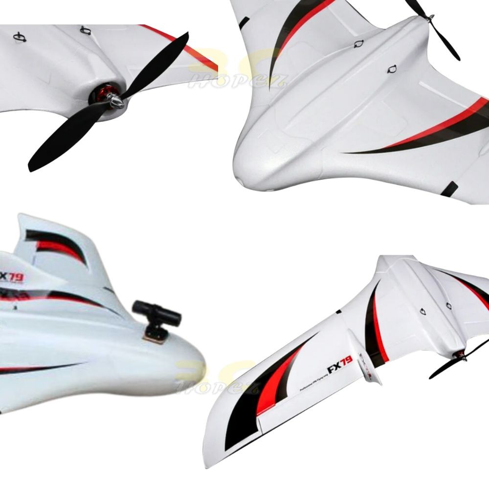 Pusher RC Plane Jet Kit Zeta FX-79 Buffalo 2000mm FPV Flying Wing EPO ...