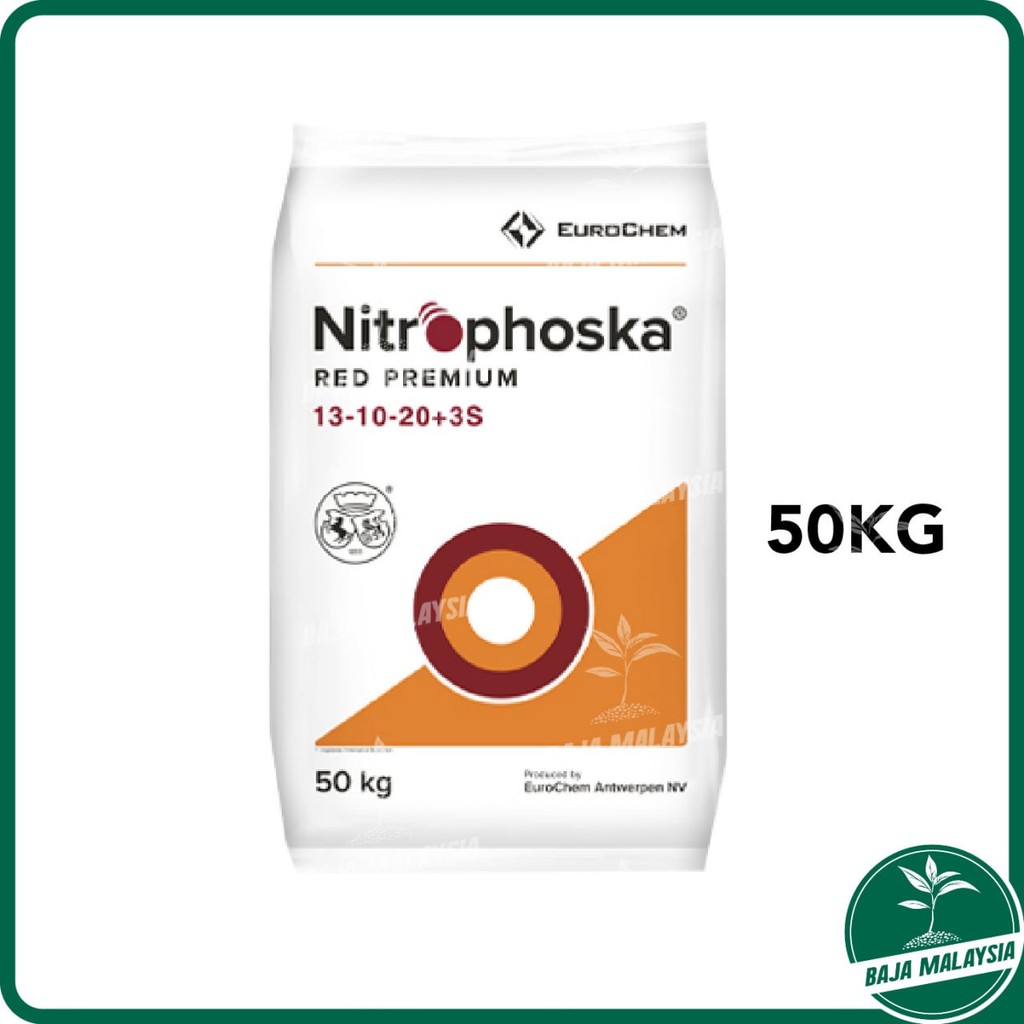 BM Nitrophoska Red Premium 13-10-20+3S 50kg Baja Merah Behn Meyer ...
