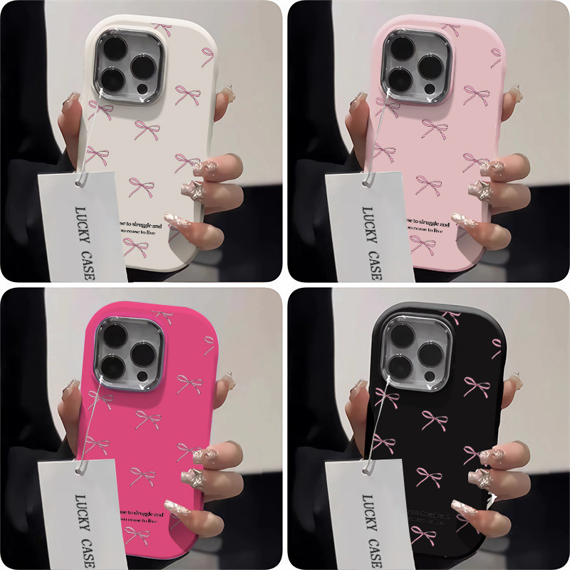 New Fine String Bowknot Phone Case Compatible for IPhone 16 15 14 13 12 ...
