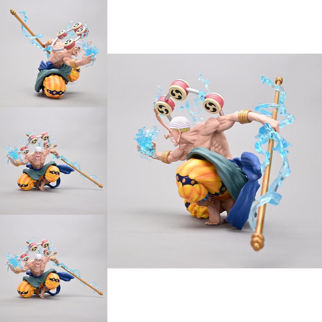 Piece One Captivating Gk Thunder God Enel Three Headed Pvc Figure Ideal ...