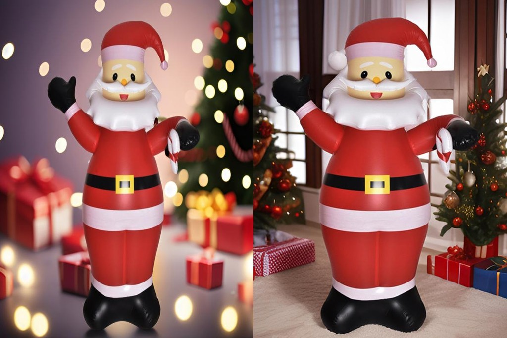 ag Outdoor Christmas Inflatable Decor Christmas Inflatable Santa 6ft ...