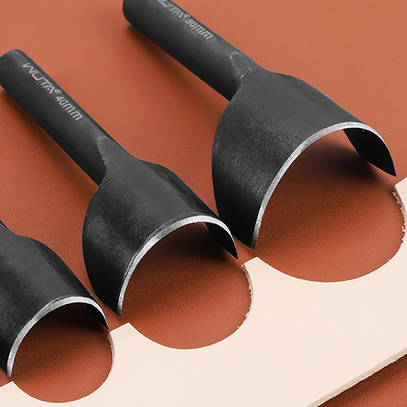 WUTA Half-Round Punch Arc Shaped Clear Sharp Punch Leather Cutter Anti ...