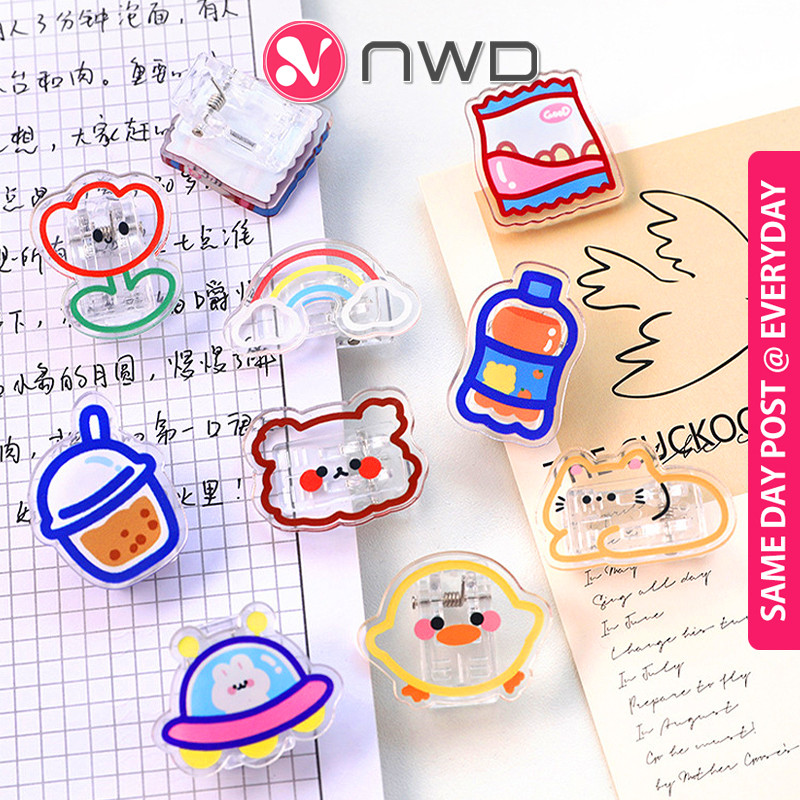 𝗦𝗘𝗖𝗨𝗥𝗘 𝗚𝗥𝗜𝗣 》Cute Cartoon Transparent Acrylic Clip Photo Note Paper ...