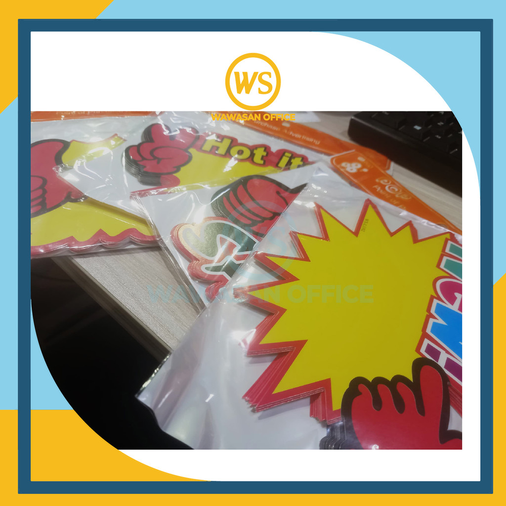 Pop Card / Price Tag Label / Price Tag Card Tag / Display Card / Tanda ...