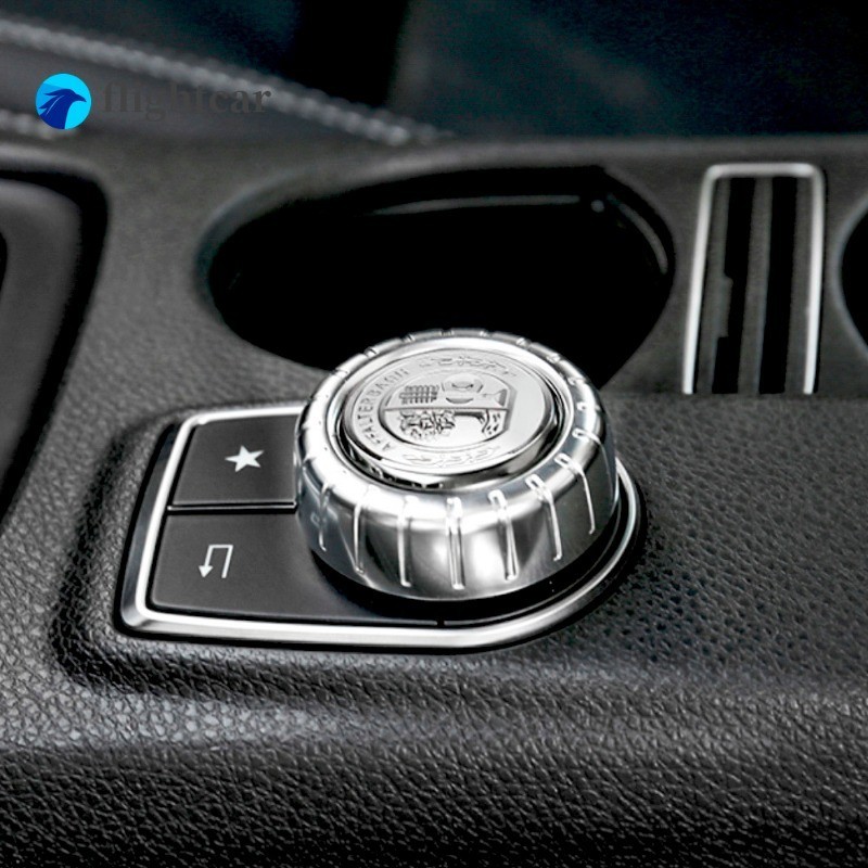 FT 29mm Nickel alloy Multimedia A/C Knob logo for Mercedes Benz ...