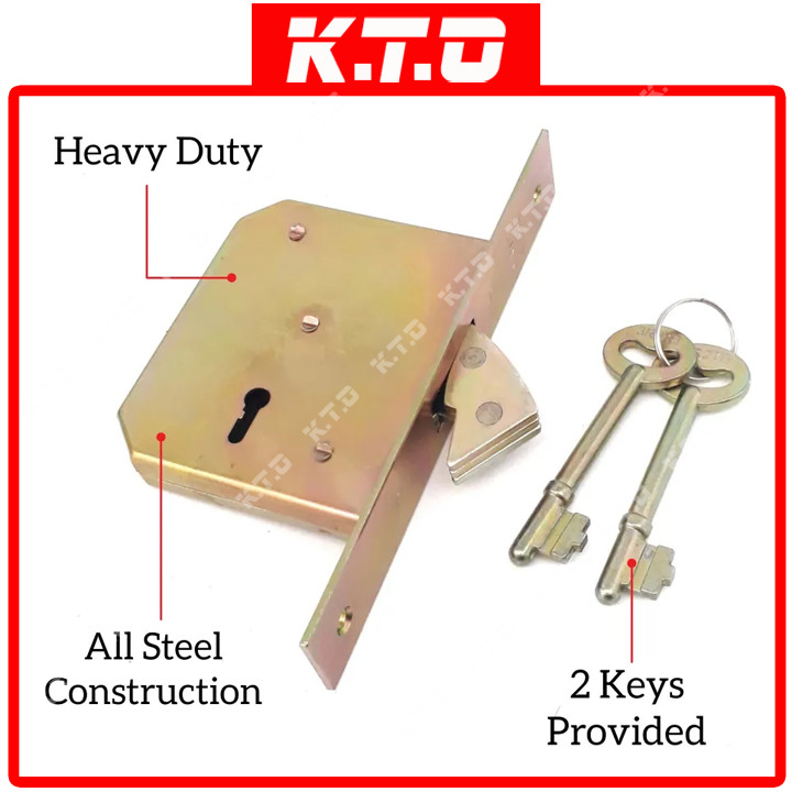 Solex Heavy Duty Iron Grill Door Hook Lock Mortise Metal Grille Door ...