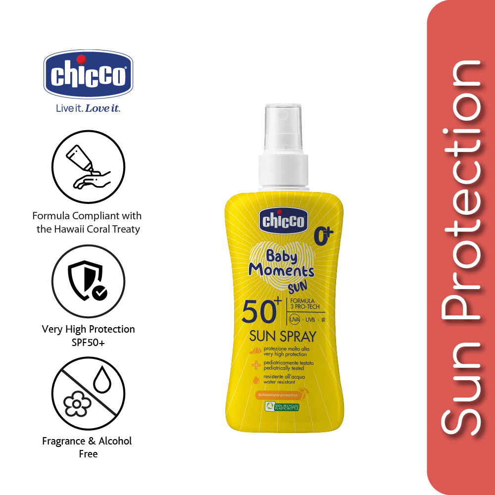 Chicco Baby Moments Sun Spray SPF50+ (150ml) | Shopee Malaysia