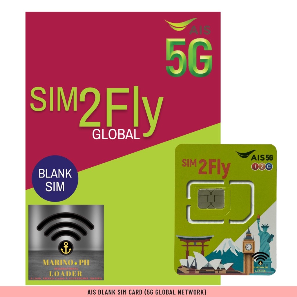 Ais Sim2fly Blank Sim Card ( ASIA & GLOBAL 5G NETWORK ) | Shopee Malaysia