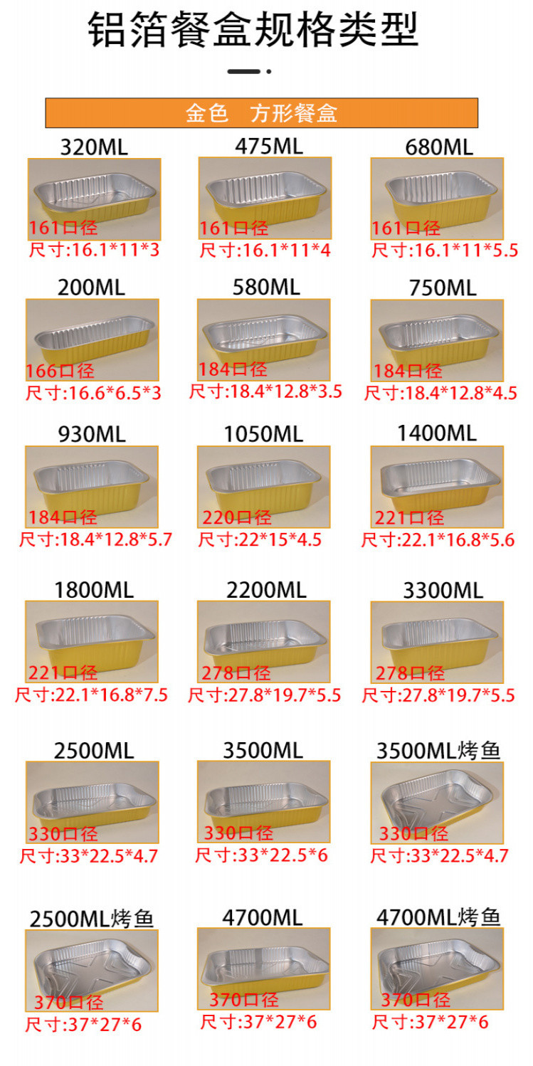 [Tinfoil Box] Sealed Non-Leakage Tinfoil Box Packing Box Gold Aluminum ...