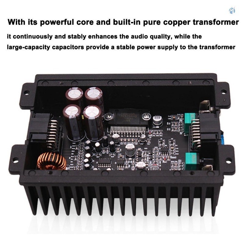 4-Channel Car DSP Amplifier 80Wx4 Booster Audio Digital Sound ...