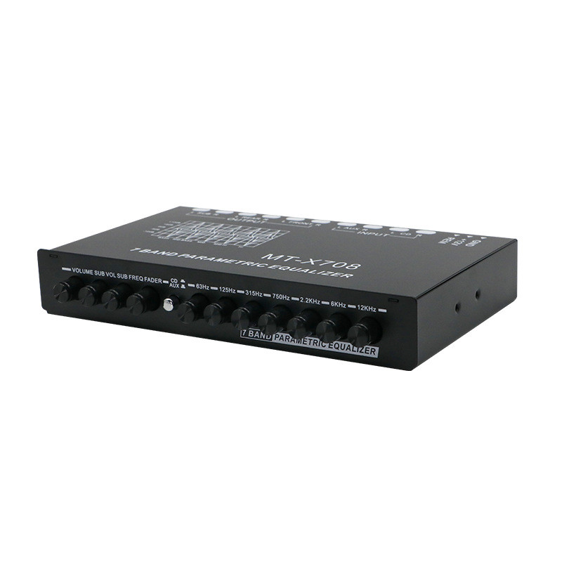 Portable 7 Band Parametric Equalizer Car Audio EQ Tuning Crossover ...