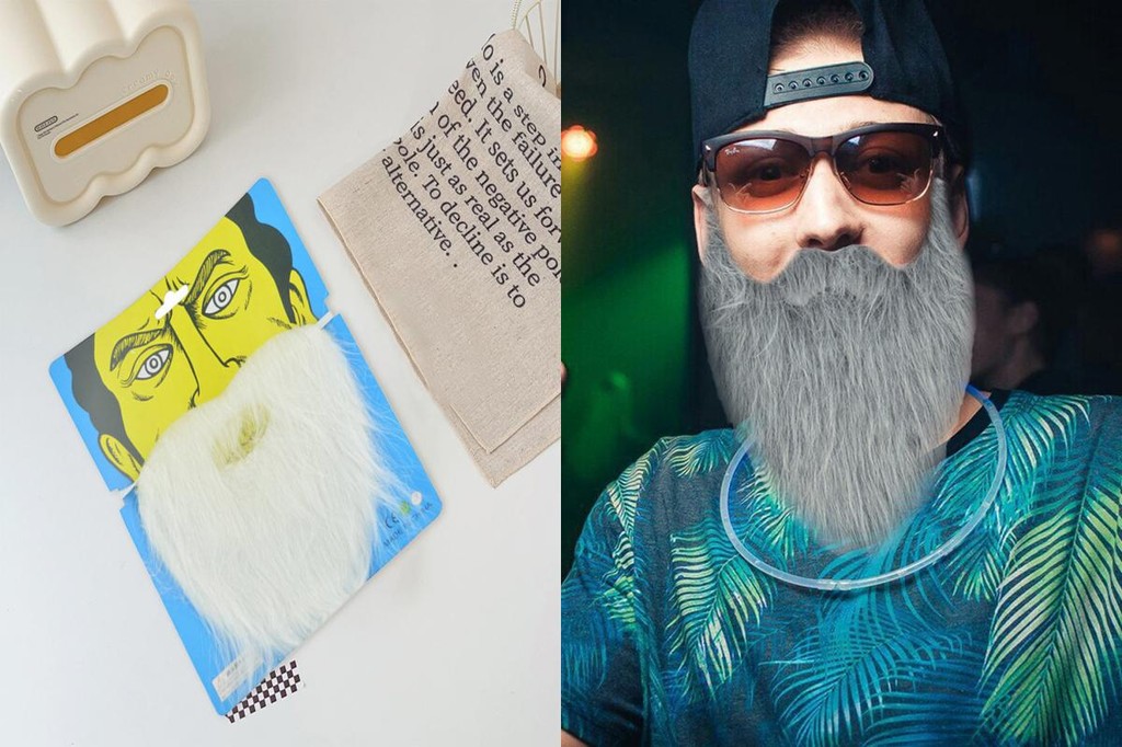 LK Performance Fake Beard Cosplay Beard Accessory Long Fluff Beards ...