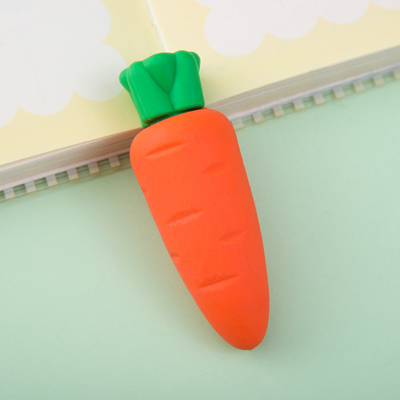 Creative Fruit Eraser Cute Carrot Strawberry Mango Giant Eraser School ...