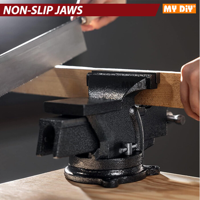 MYDIYHOMEDEPOT - 3" 75MM OR 4" 100MM HEAVY DUTY SWIVEL BASE BENCH VISE ...